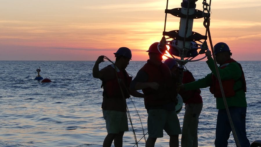 Sunset Deployment – Woods Hole Oceanographic Institution